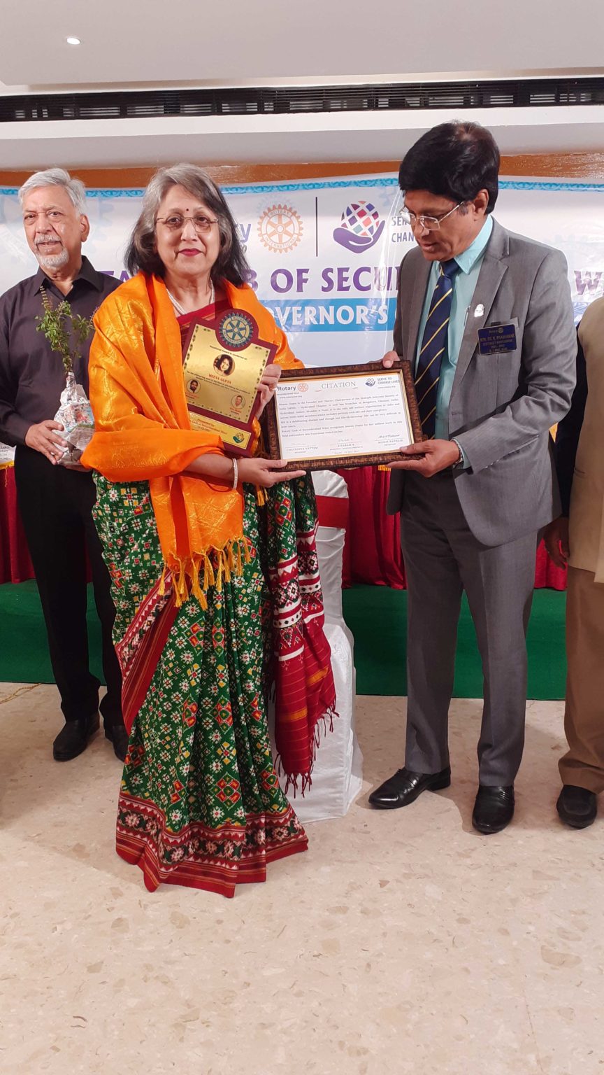 Meena Gupta felicitated by Rotary Club - Multiple Sclerosis Society of ...